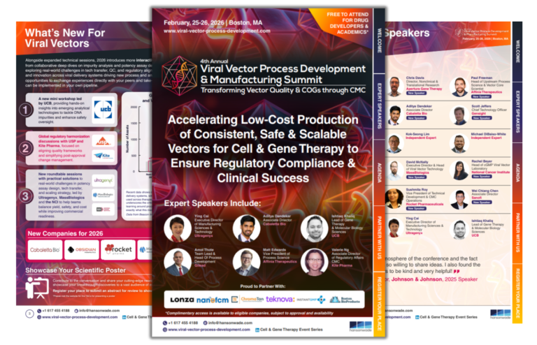 Pricing & Registration - 4th Viral Vector Process Development ...